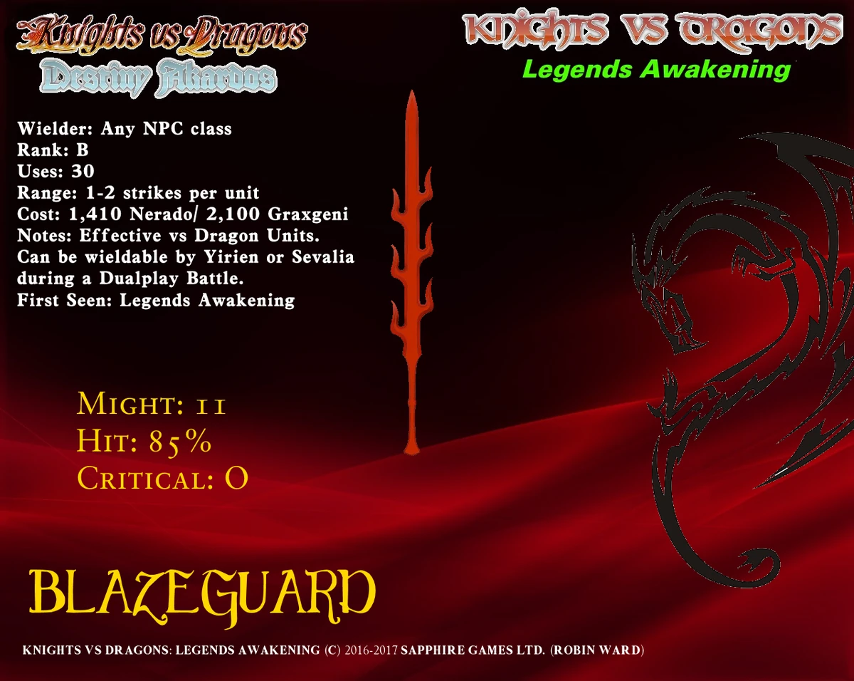 Blazeguard | Knights vs Dragons Wiki | Fandom