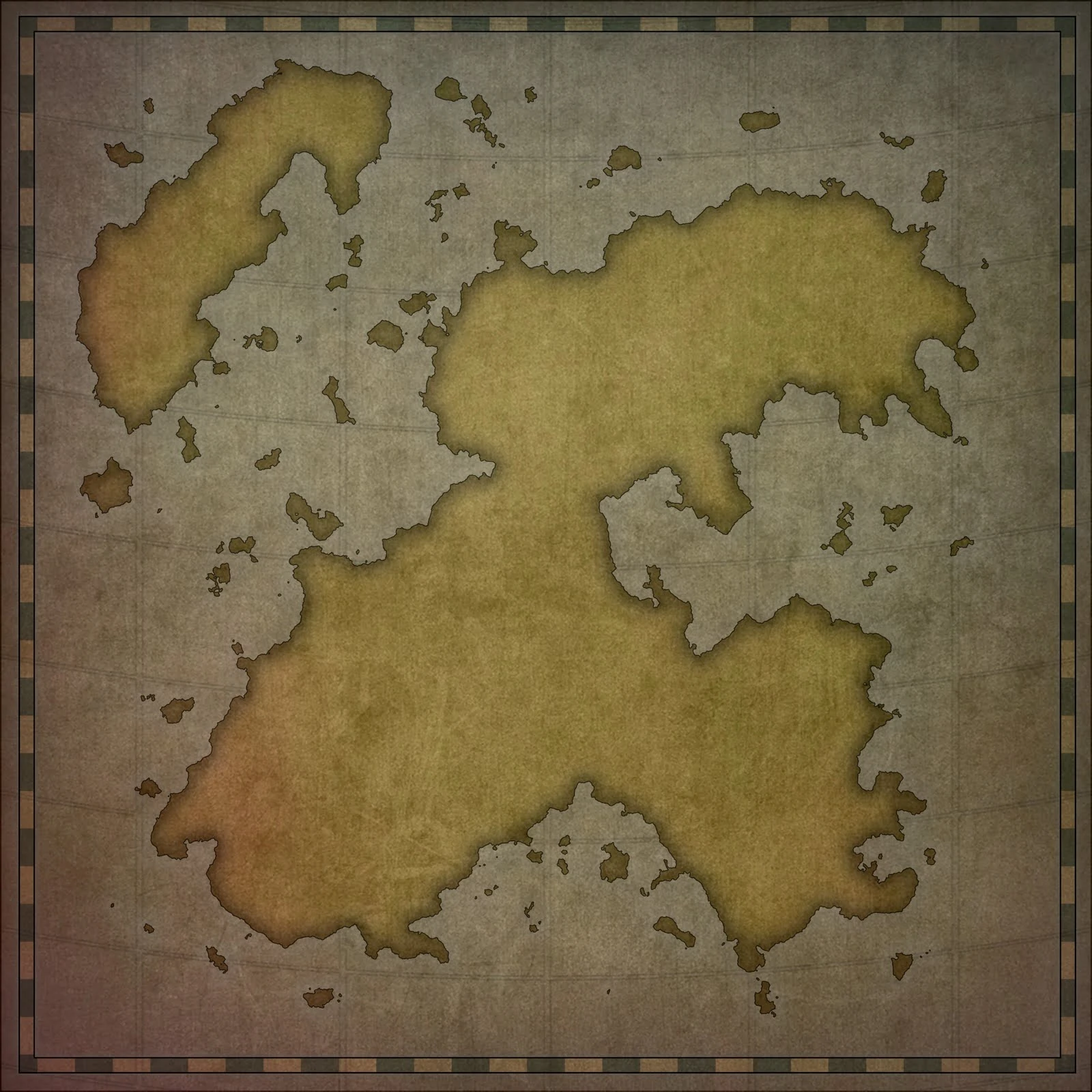 Blank Fantasy Island Map