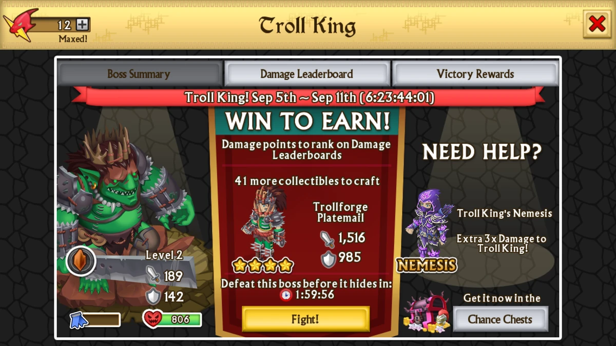 Troll King | Knights and Dragons Wiki | Fandom