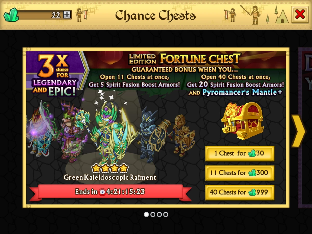 Green Kaleidoscopic Raiment | Knights and Dragons Wiki | Fandom