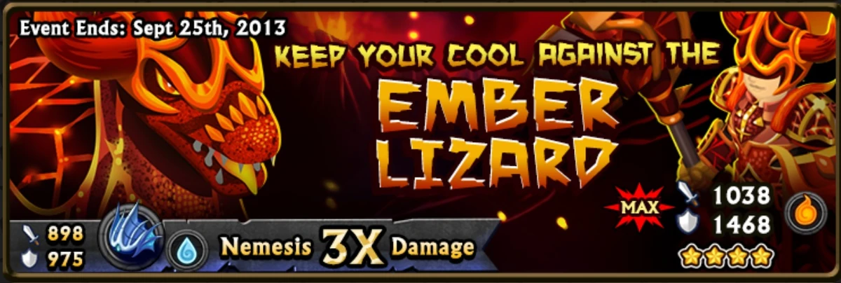 Ember Lizard | Knights and Dragons Wiki | Fandom