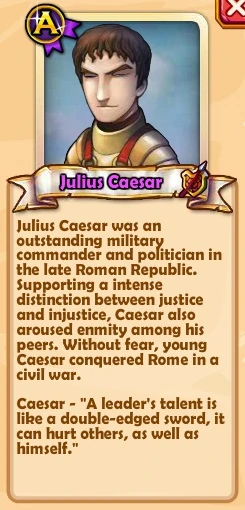 Julius Ceasar | Knights of the Rose Wiki | Fandom