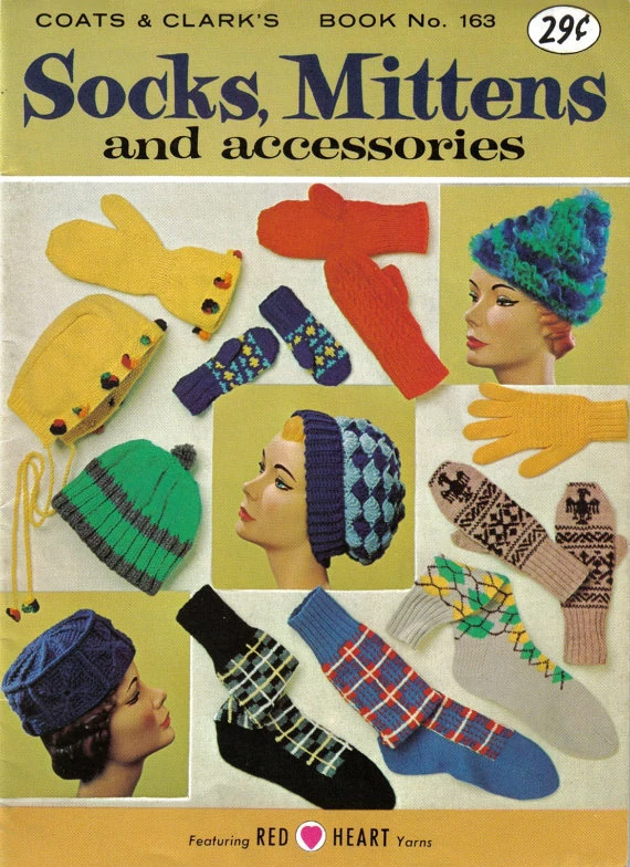 Coats and Clark's Book 163 Socks, Mittens and Accessories | Knitting ...