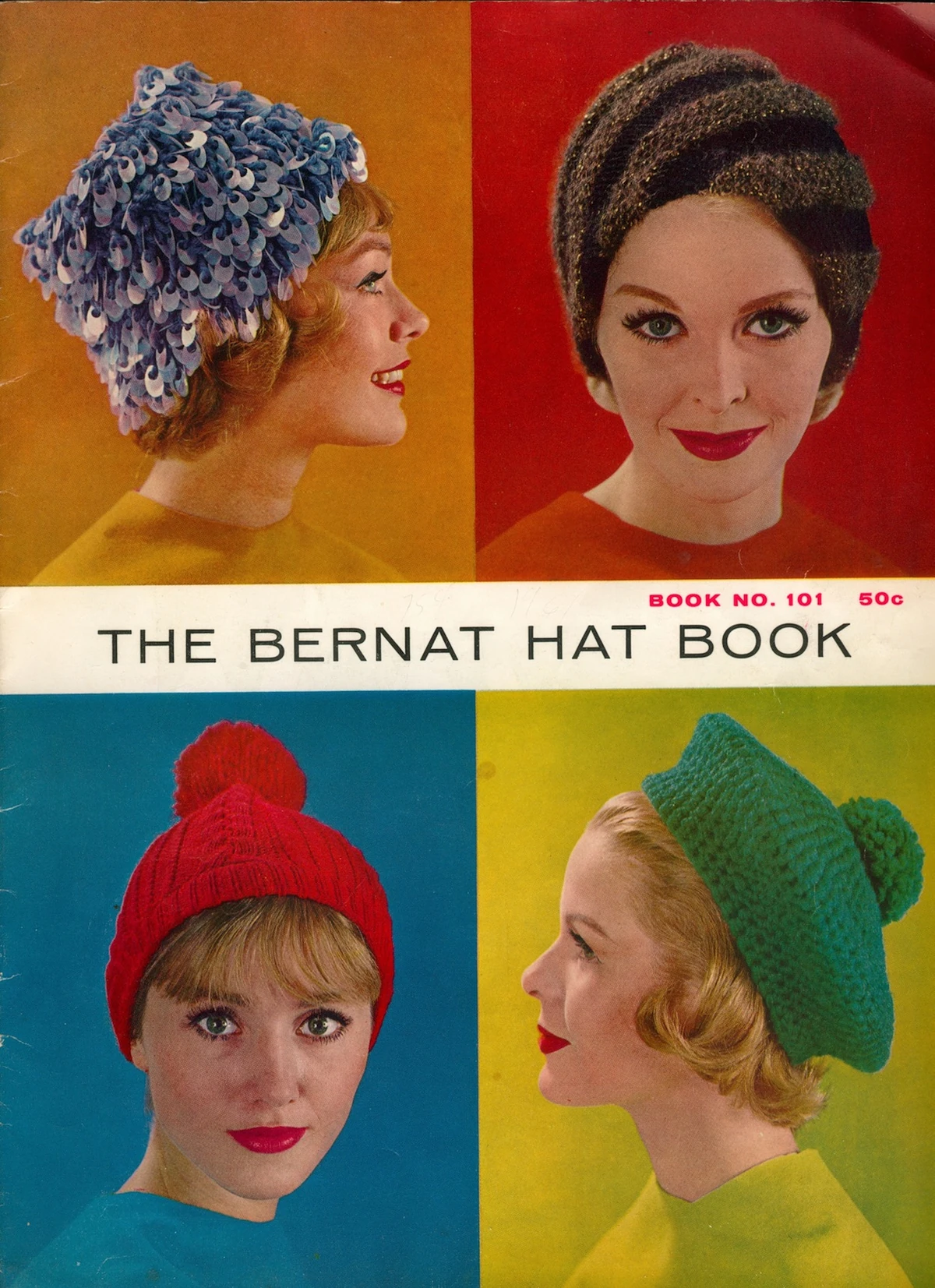 Bernat Hat Book No. 101 | Knitting and Crochet Pattern Archive Wiki ...
