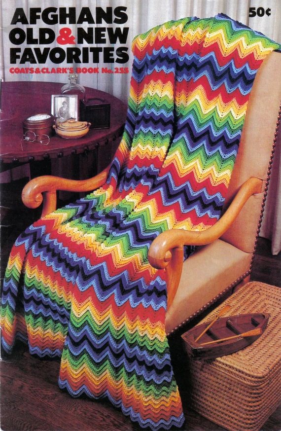Coats and Clark's Afghans Old and New Book 253 | Knitting and Crochet ...