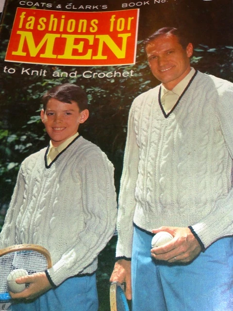 Coats and Clarks 156 Fashions for Men to Knit and Crochet | Knitting ...