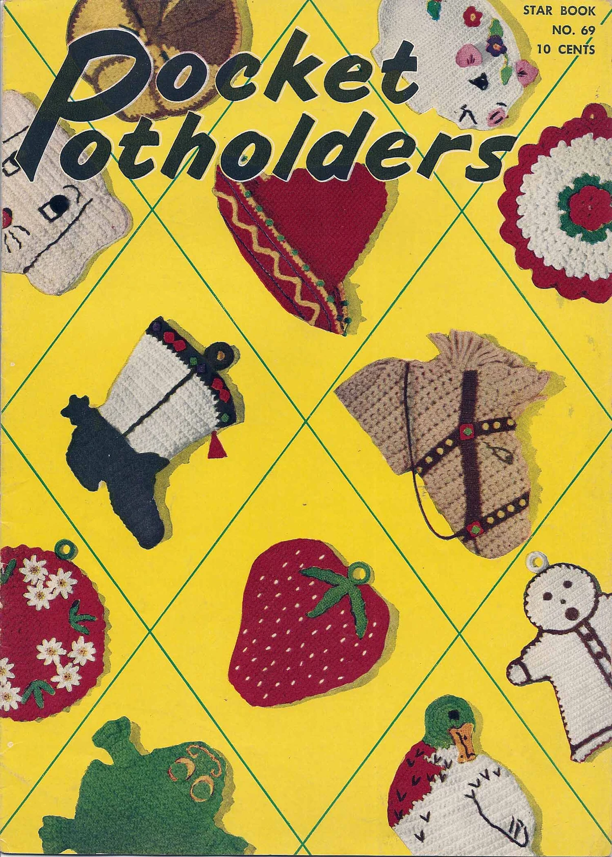 American Thread Company, Star Book 69, Pocket Potholders | Knitting and ...