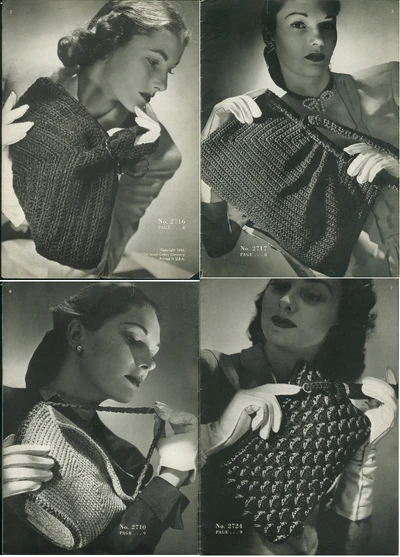The Spool Cotton Company Book No. 219 Bags | Knitting and Crochet ...