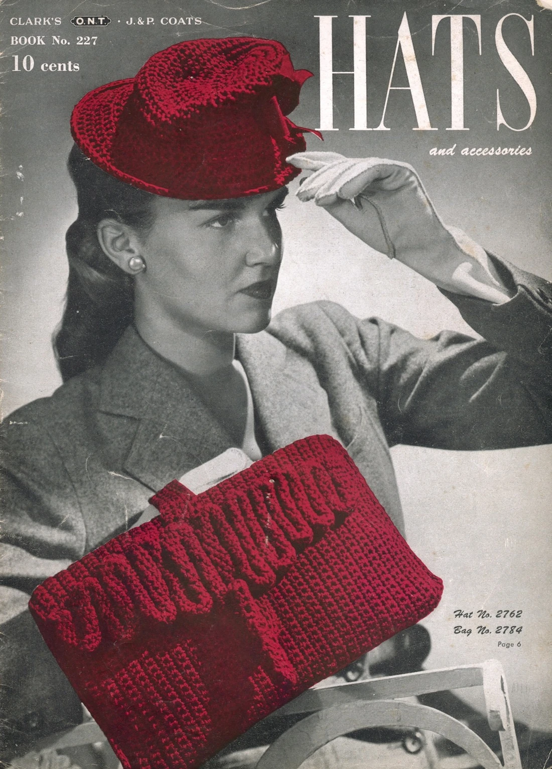 The Spool Cotton Company Book No. 227 Hats and Accessories | Knitting ...