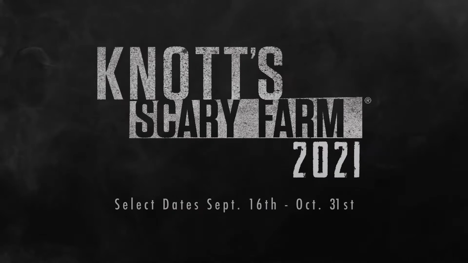 Knotts Scary Farm Logo 2019 Knott's Scary Farm Announcement Event