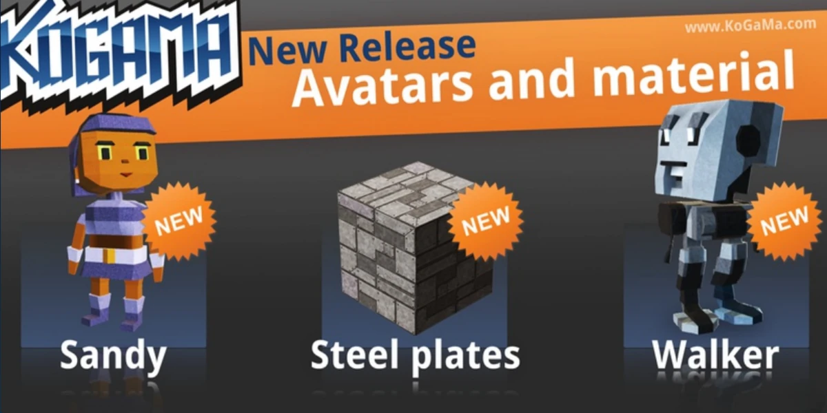 Avatars and Material Release - Official Kogama Wiki