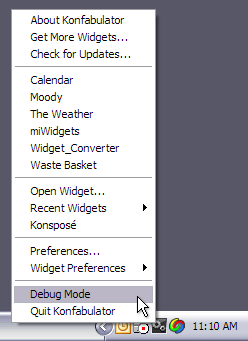 Debug Mode | Unofficial Konfabulator Wiki | Fandom