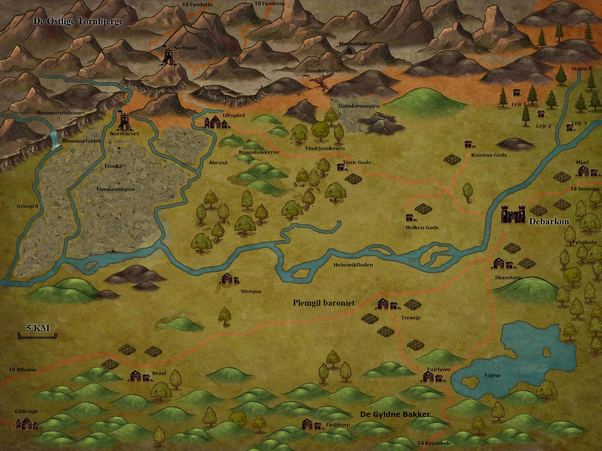 Kort over Plemgilbaroniet | Kong Nørd Wikia | Fandom