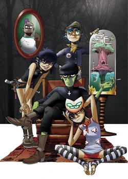 Gorillaz Plastic Beach Album Cover