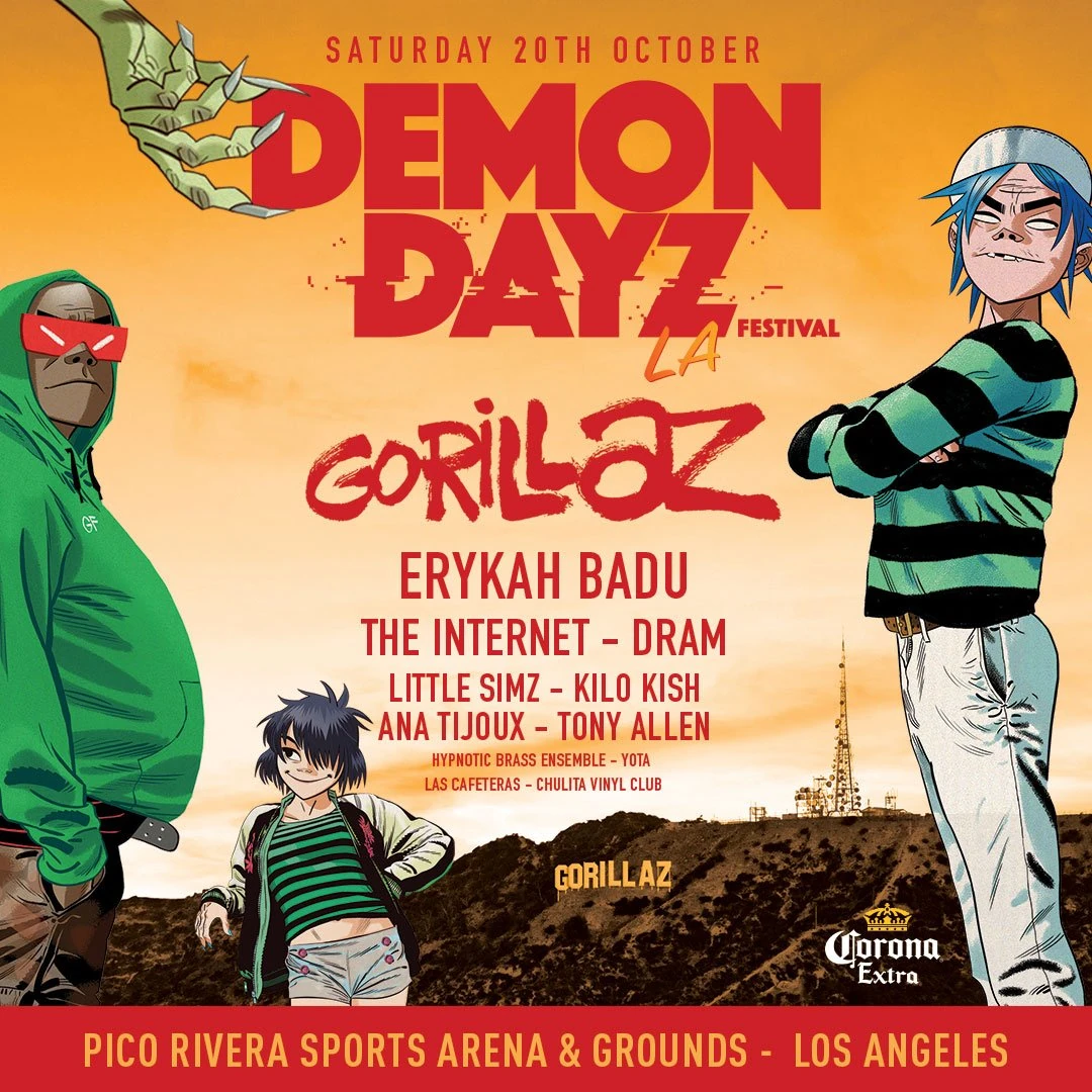 Demon Dayz Festival LA | Gorillaz Wiki | Fandom