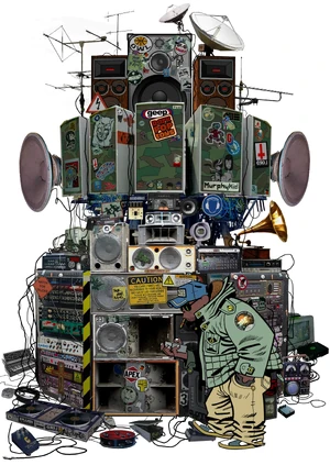 Russel's Hip Hop Machine | Gorillaz Wiki | Fandom