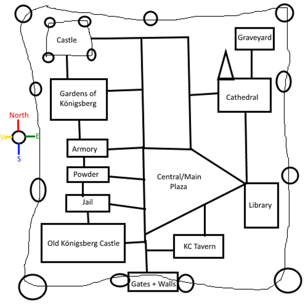 Map of the City | Königsberg 1ccC1 Wiki | Fandom