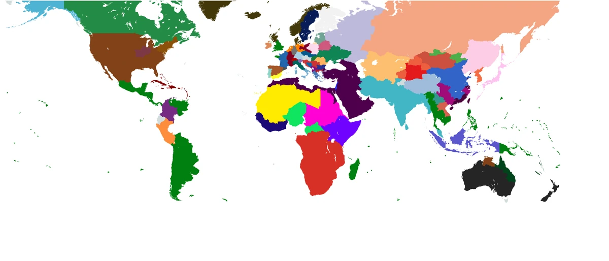 Geopolitical Map of Earth by Area | Koppieverse Wiki | Fandom