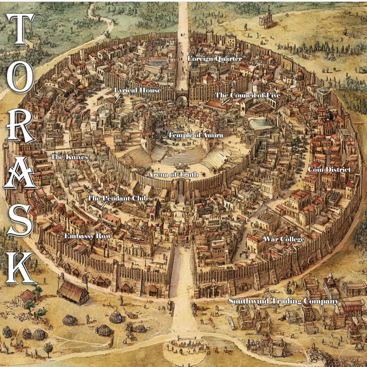 Torask Map | Knights of the Night Wiki | Fandom