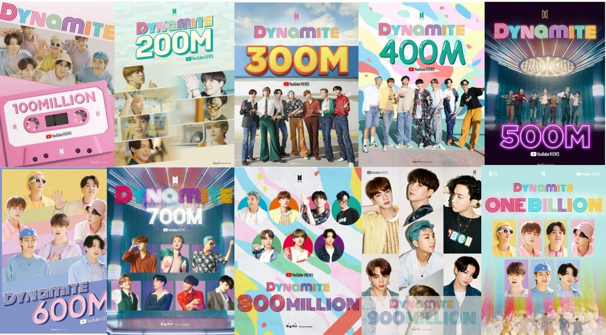 User blog:TheCrazyDiamond9/All BTS Dynamite Milestones (100M to 1B ...