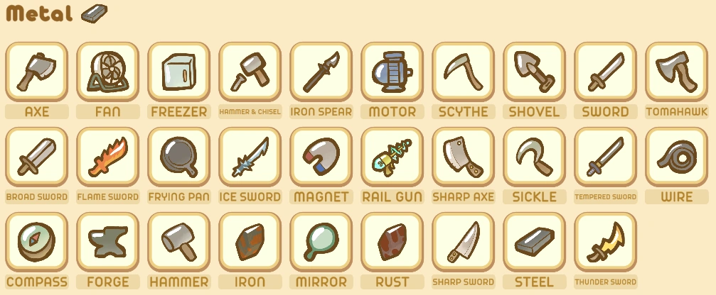 Metal | Kraft&Slash Wiki | Fandom