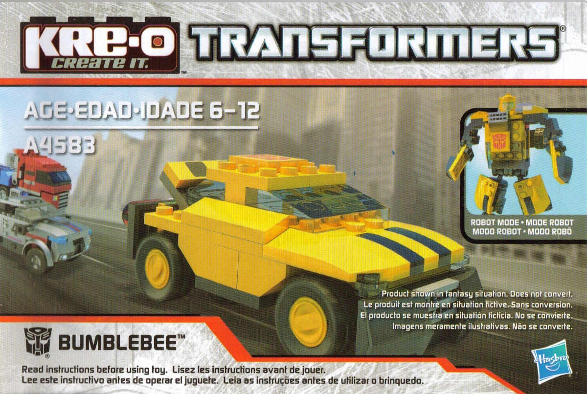Instructions Transformers Ultimate Vehicle Bucket Bumblebee | Kre-O ...
