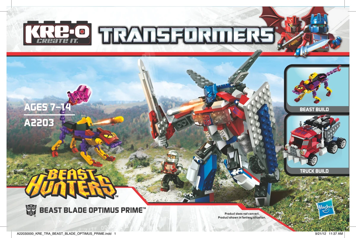Instructions Beast Blade Optimus Prime | Kre-O Wiki | Fandom