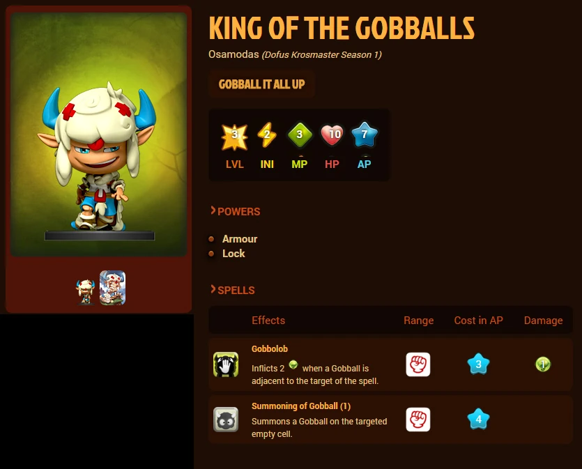 Kingofthegobballs | Krosmaster:Arena Wiki | Fandom