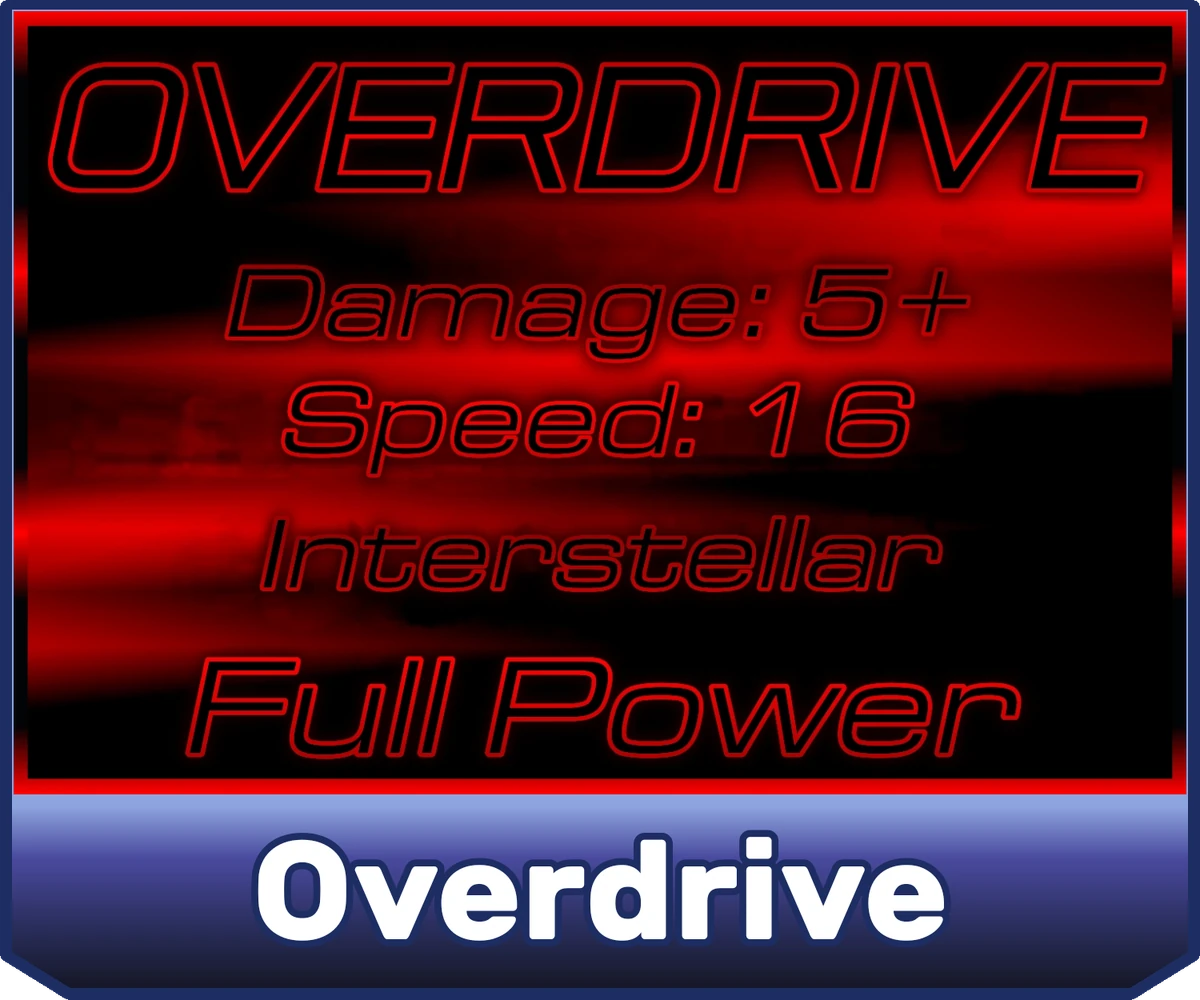 Overdrive | Killstreak Sword Fighting Universe Wiki | Fandom