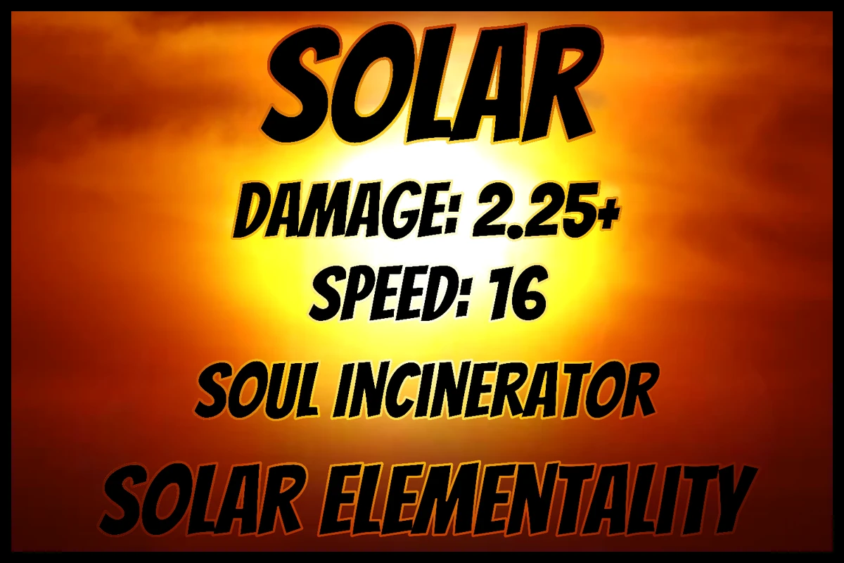 Solar | Killstreak Sword Fighting Universe Wiki | Fandom