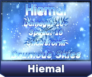 Hiemal | Killstreak Sword Fighting Universe Wiki | Fandom
