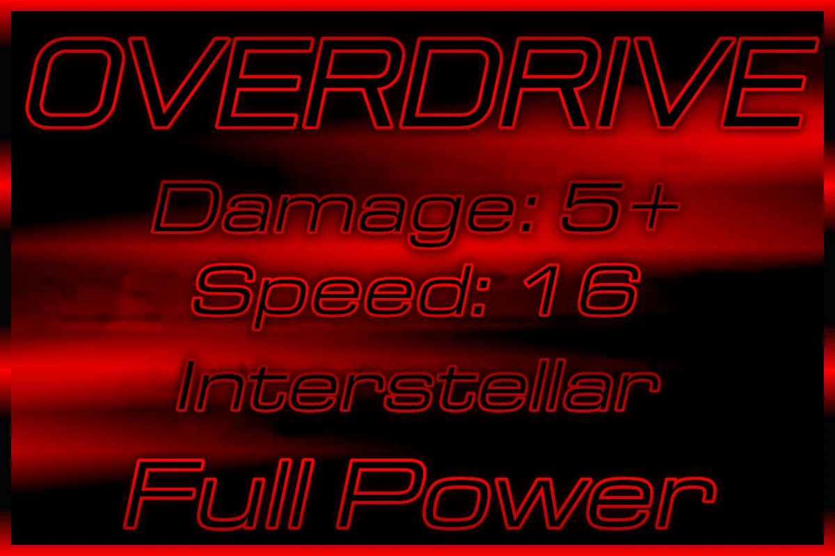 Overdrive | Killstreak Sword Fighting Universe Wiki | Fandom