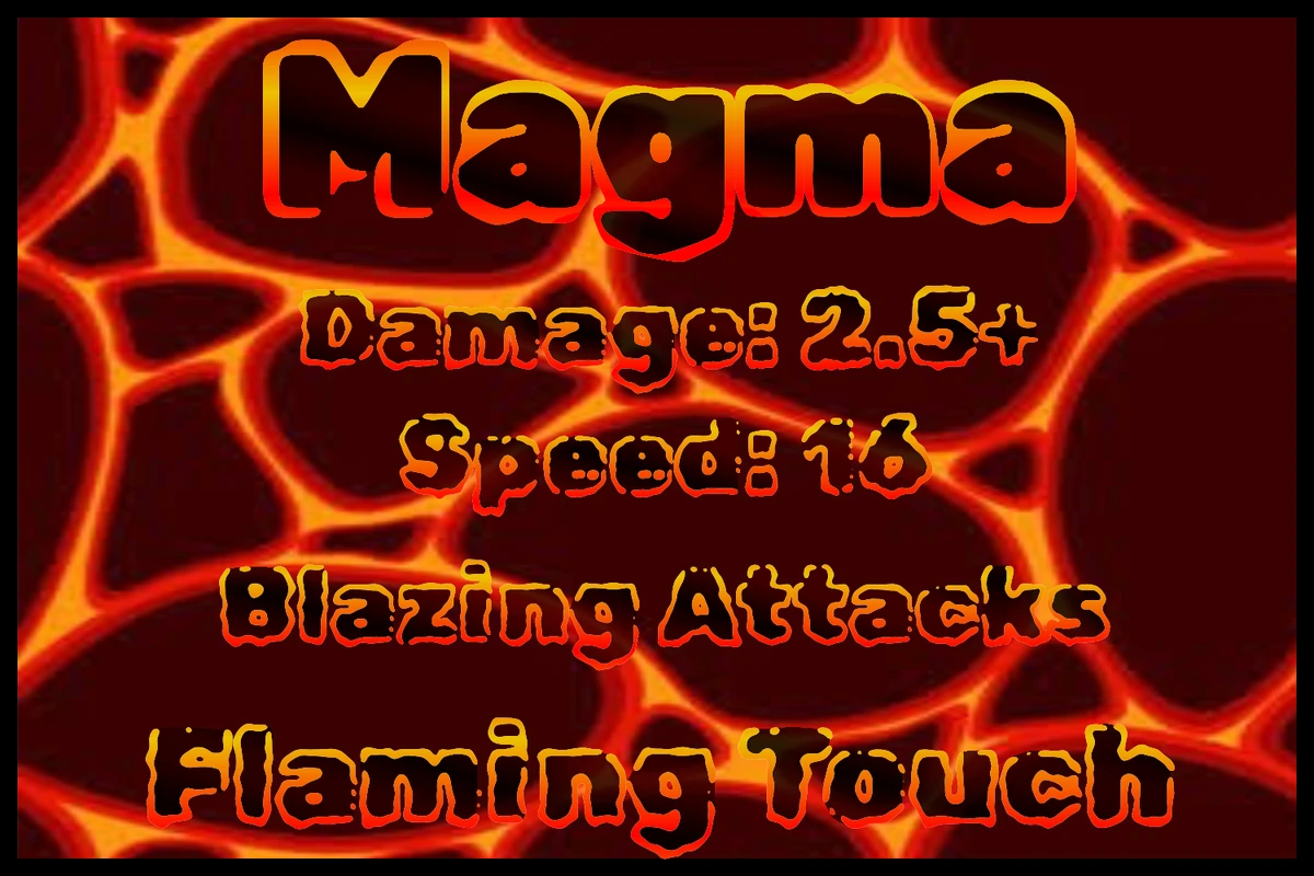 ☄⌇ Magma ⌇☄ | Killstreak Sword Fighting Universe Wiki | Fandom