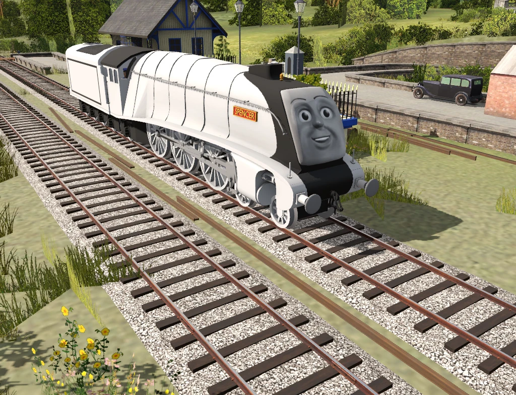 Spencer the Silver Engine | KTJ Railway Adventures Wiki | Fandom