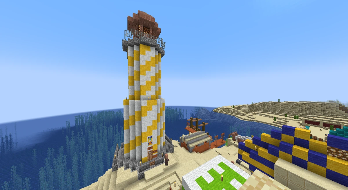 Yellow Lighthouse | Kufmal Empire Minecraft Realm Wiki | Fandom