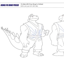 kung fu dino posse coloring pages