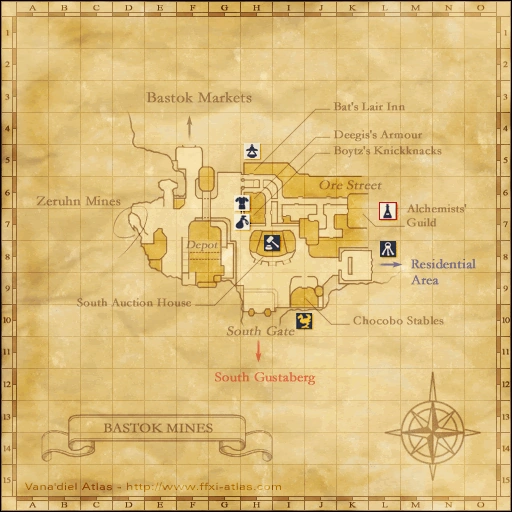 Bastok Mines/Maps | Kupo FFXI Wiki | Fandom
