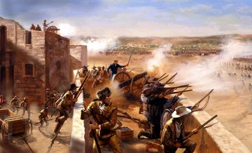 Santa Anna In Battle