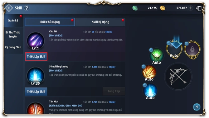 Cài đặt Skill và Skill hiếm | Wikia Lineage 2 Revolution | Fandom