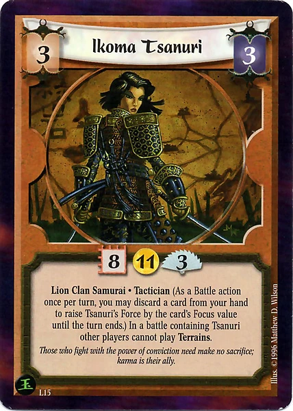 Personality Ikoma Tsanuri | L5R Clan War Wiki | Fandom