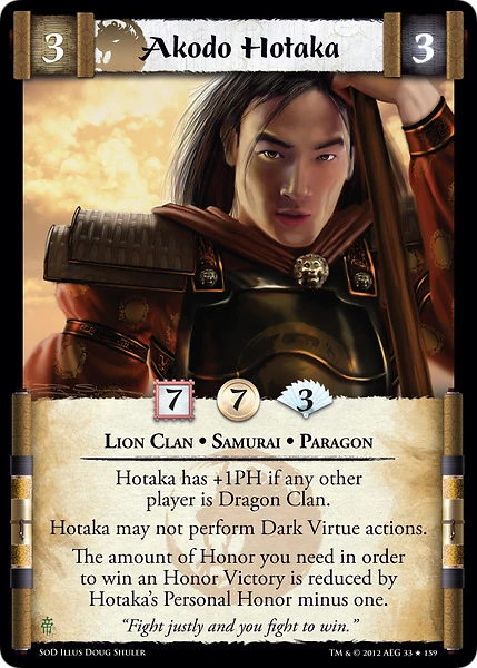 Akodo Hotaka/card | L5r: Legend of the Five Rings Wiki | Fandom
