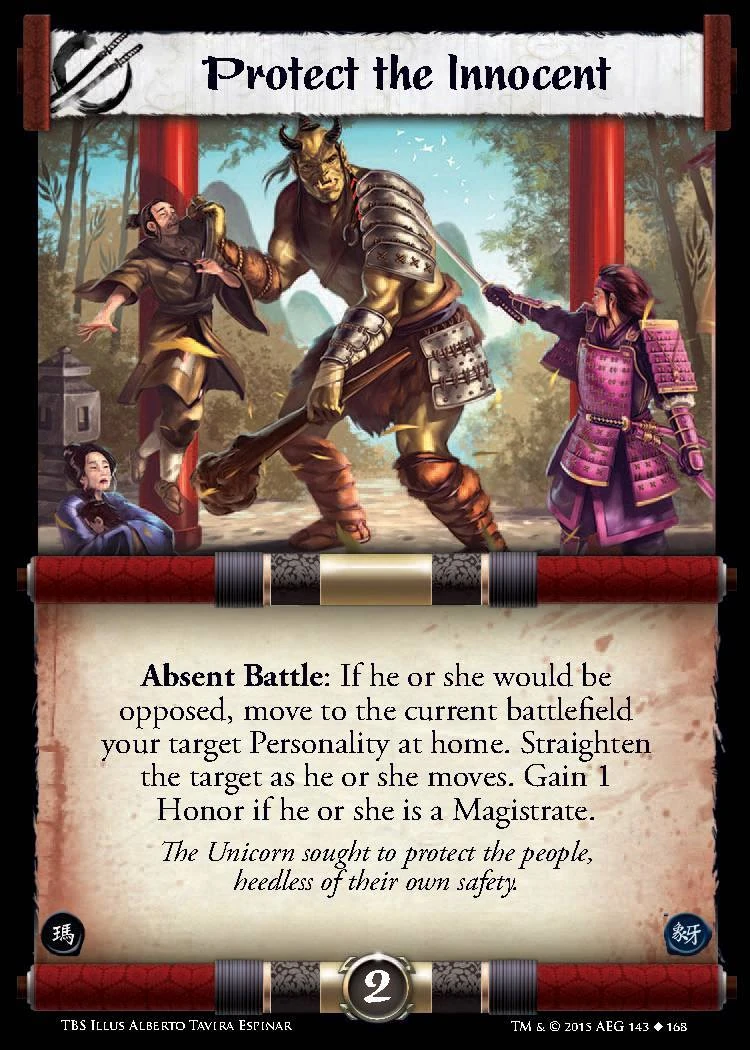 Protect the Innocent/card | L5r: Legend of the Five Rings Wiki | Fandom