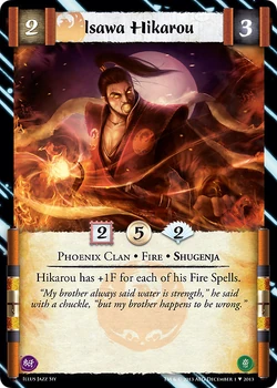 Isawa Hikarou/card | L5r: Legend of the Five Rings Wiki | Fandom