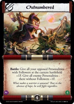 Outnumbered/card | L5r: Legend of the Five Rings Wiki | Fandom