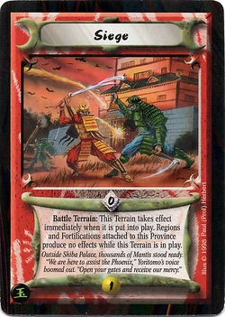 Siege/card | L5r: Legend of the Five Rings Wiki | Fandom