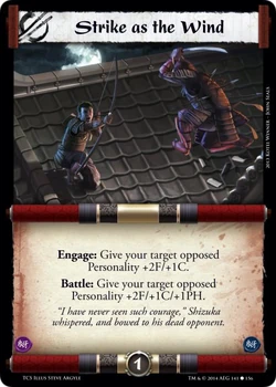 Strike as the Wind/card | L5r: Legend of the Five Rings Wiki | Fandom