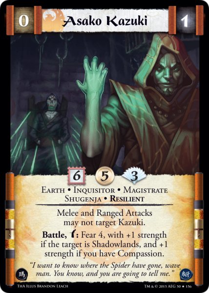 Asako Kazukicard L5r Legend Of The Five Rings Wiki Fandom