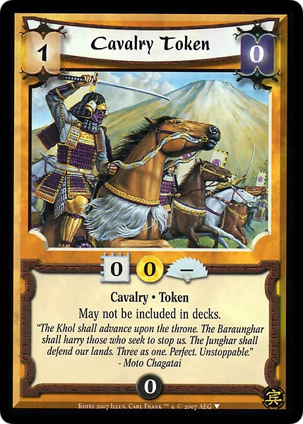 Cavalry Token/card | L5r: Legend of the Five Rings Wiki | Fandom