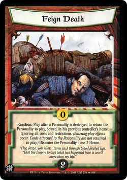 Feign Death/card2 | L5r: Legend of the Five Rings Wiki | Fandom