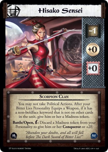 Hisako Sensei/card | L5r: Legend of the Five Rings Wiki | Fandom